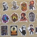 5-50 Pack Horror Scary Movie Themed Stickers for Laptops - Etsy