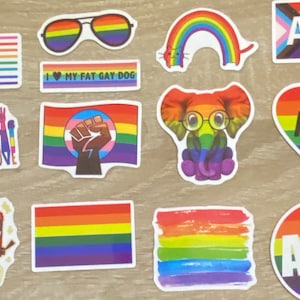 5-50 Pack LGBTQIA Pride Stickers for Laptops Skateboards - Etsy