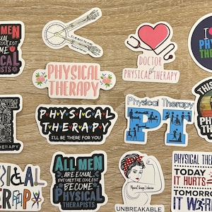 5-50 Pack Physical Therapy Stickers for Laptops, Skateboards, Phones ...