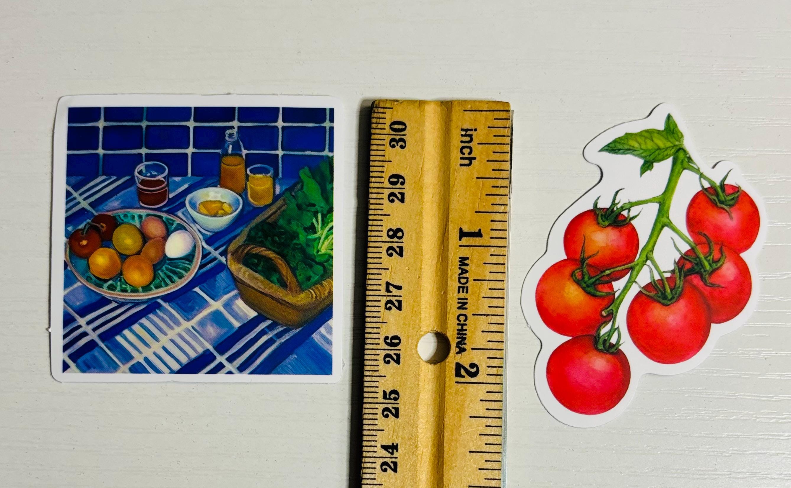 Mediterranean, Tomato Lemon Stickers, Bullet Journal Sticker Pack, Junk ...