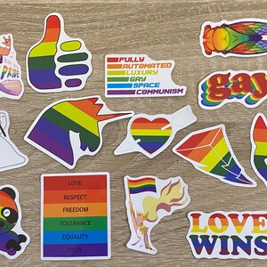 5-50 Pack LGBTQIA Pride Stickers for Laptops Skateboards - Etsy