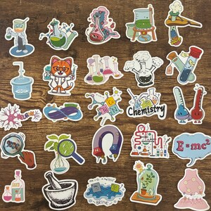 5-50 Pack Science Themed Stickers for Laptops, Skateboards, Phones ...