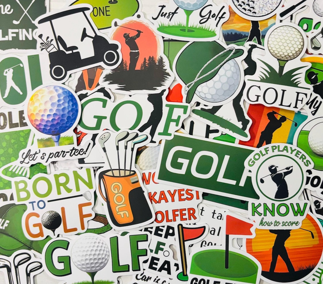 Golf Themed Stickers, Planner Decals - Etsy