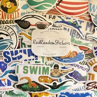 Swim Stickers - Etsy