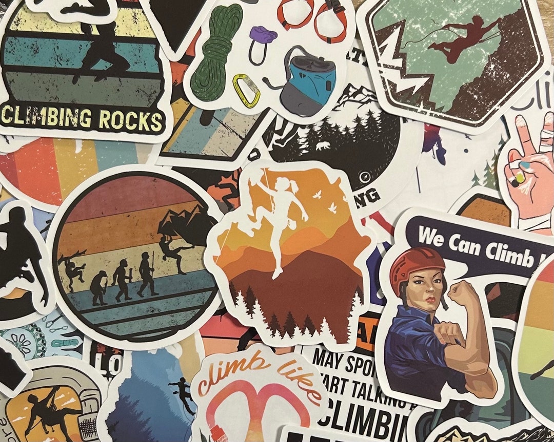 Rock Climbing Stickers Decals for Planners, Journals, Decorations ...