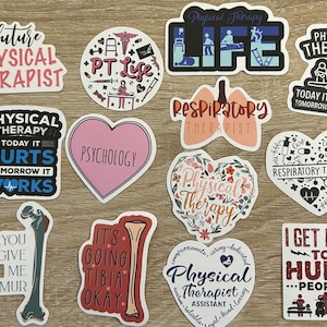 5-50 Pack Physical Therapy Stickers for Laptops, Skateboards, Phones ...