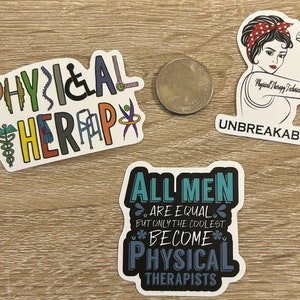 5-50 Pack Physical Therapy Stickers for Laptops, Skateboards, Phones ...