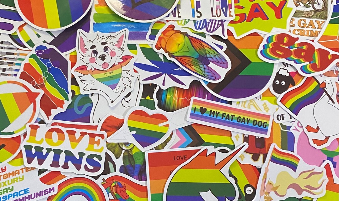 5-50 Pack LGBTQIA Pride Stickers for Laptops Skateboards - Etsy