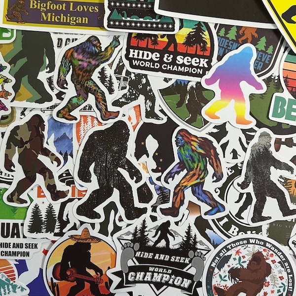 Bigfoot Stickers for Water Bottle - Etsy