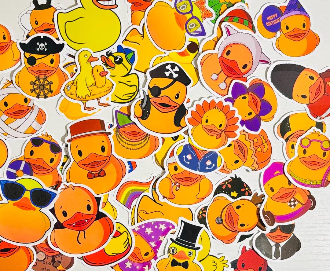 Rubber Duck Stickers, Planner Decals, Party Favors - Etsy
