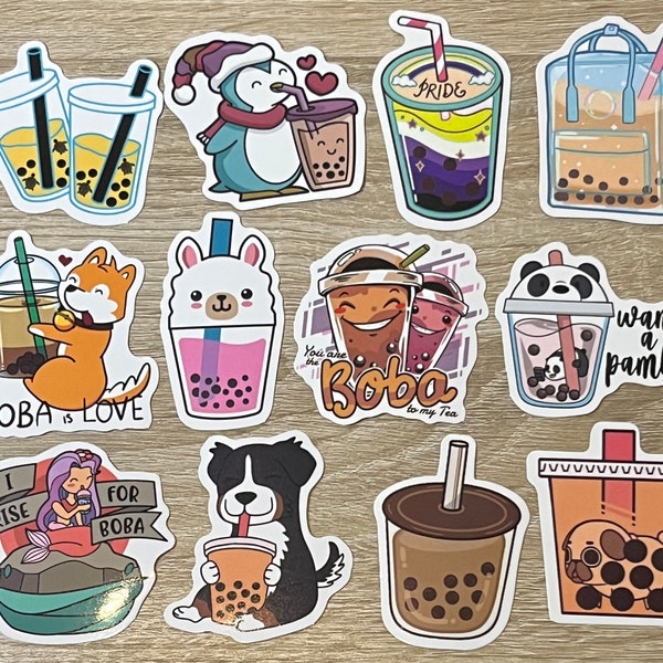 Boba Tea Sticker - Etsy
