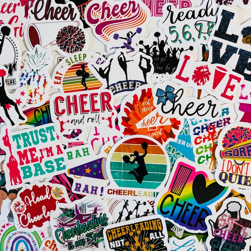 Cheer Stickers Packs - Etsy