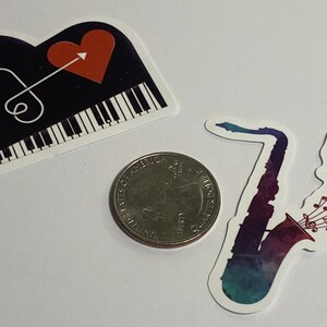 5-20 Pack Music Themed Stickers for Laptops, Skateboards, Phones ...