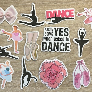 5-50 Pack Dance, Ballet Stickers for Laptops, Skateboards, Phones ...