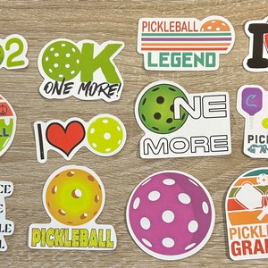 5-50 Pack Pickleball Stickers for Laptops, Skateboards, Phones, Rewards ...