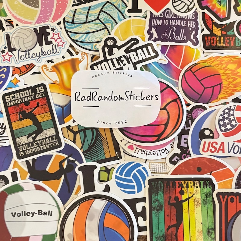 Volleyball Stickers - Etsy