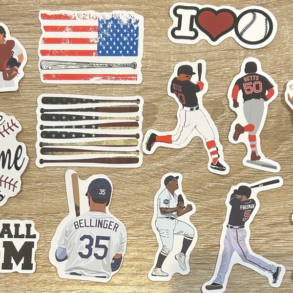 Baseball Stickers - Etsy
