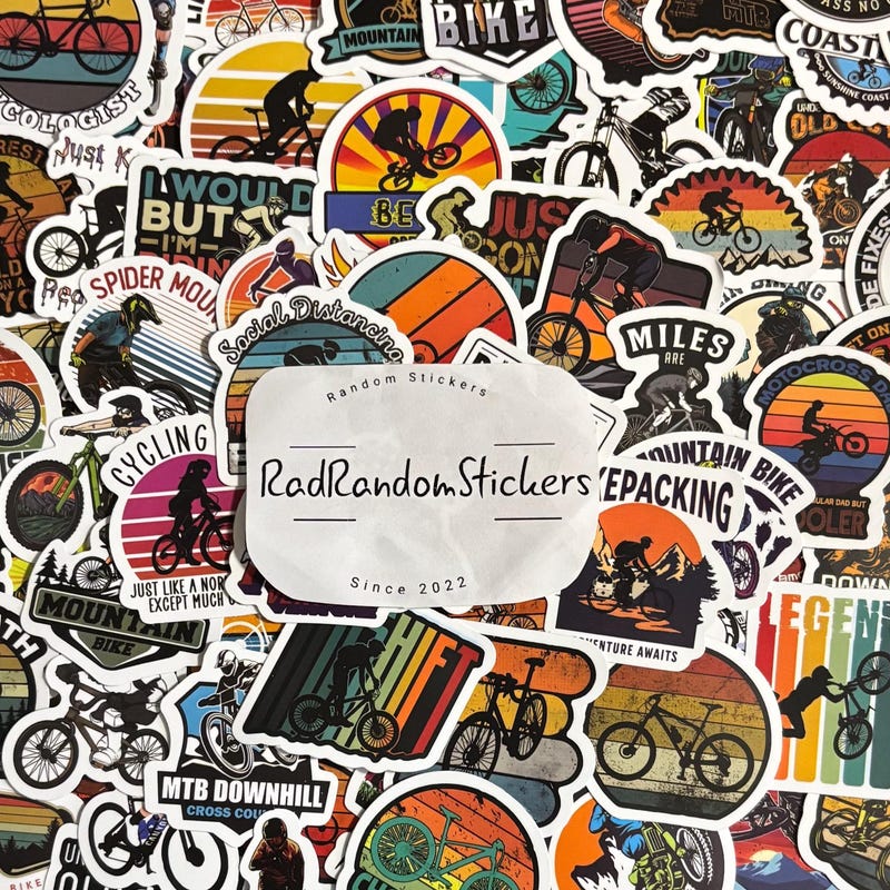 Cycle Themed Stickers - Etsy