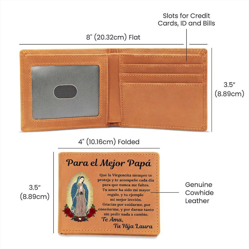 Regalos Para El Dia Del Padre, Billetera Personalizada, Personalized ...