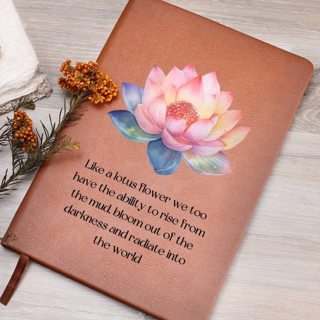 Lotus Flower New Beginnings Journal Gift for BFF Newly - Etsy