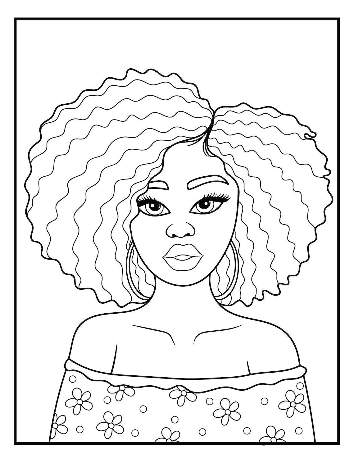Black Girl Magic Coloring Pages - Etsy