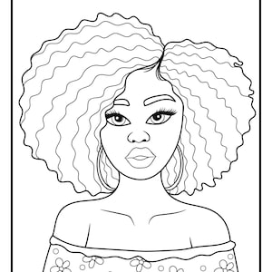Black Girl Magic Coloring Pages - Etsy