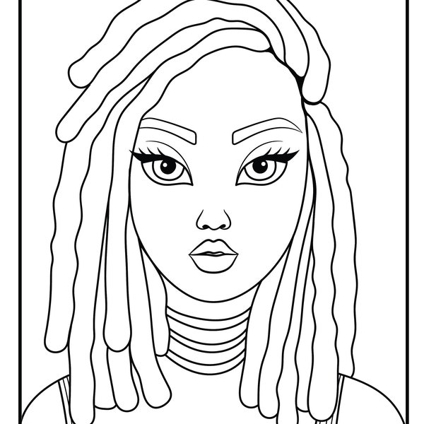 Black Girl Magic Coloring Page - Etsy