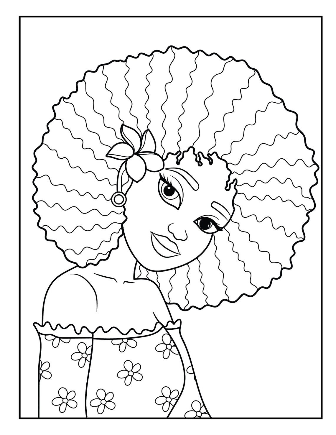Black Girl Magic Coloring Pages - Etsy