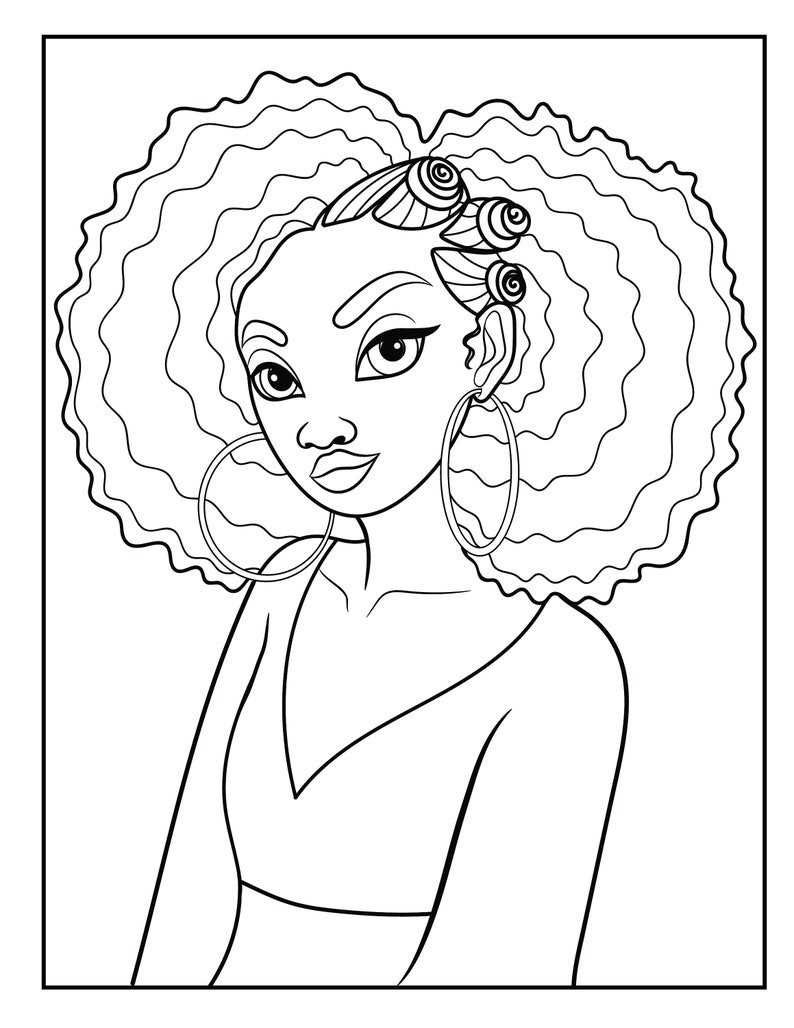Black Girl Magic Coloring Pages - Etsy