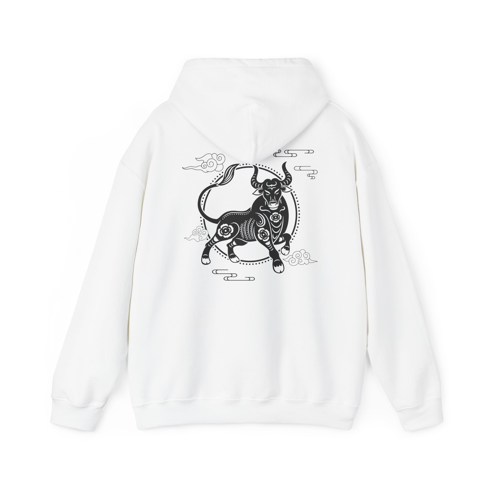 Ox Zodiac Hoodie, Cozy Pullover Hoodie, Soft Oversized Cotton Hoodie ...