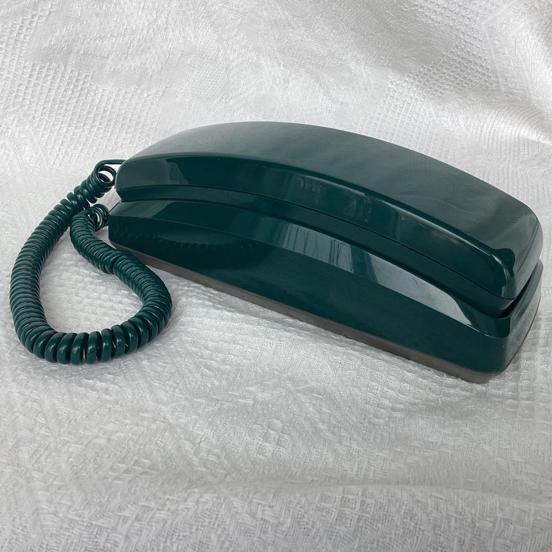 GE Push Button Phone, Corded Desk or Wall, Green Model 2-9226 GRC ...