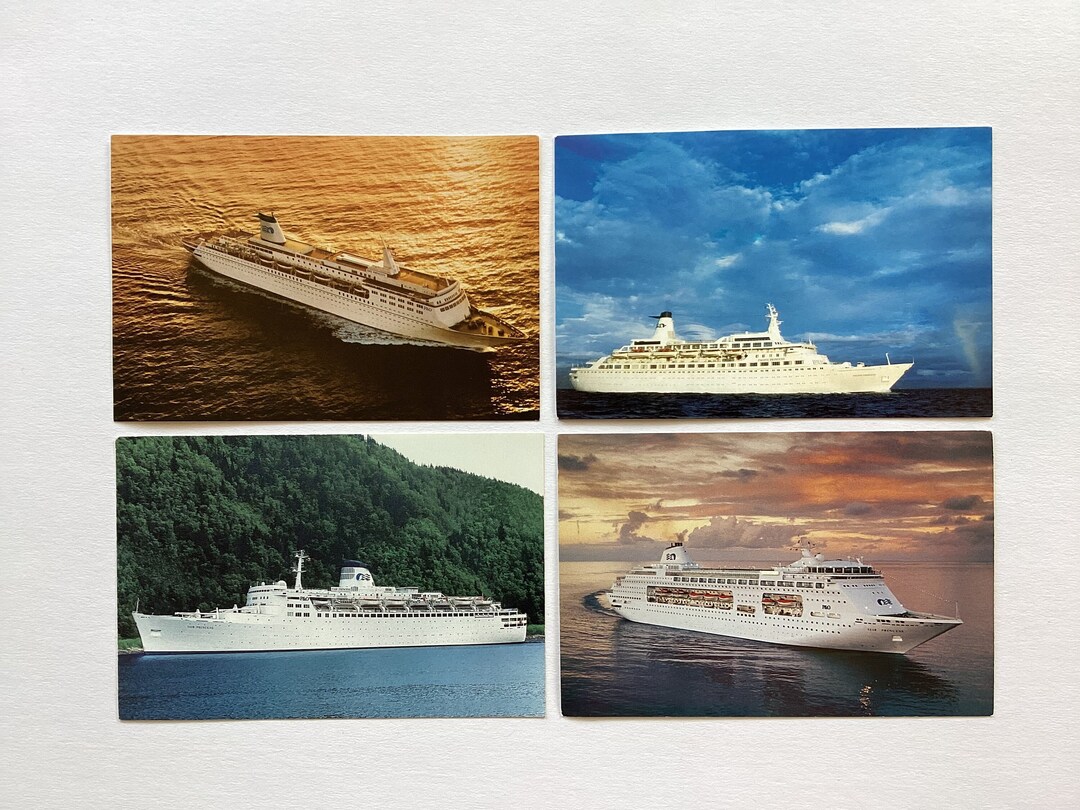 Princess Cruise Postcards 4 Love Boat Vintage Boat Travel Cards ...