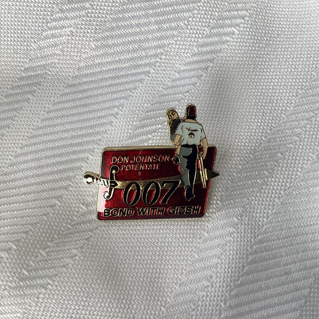 007 Bond With Gizeh Shriners Enamel Epoxy Lapel Hat Pin, Vintage 2005 ...
