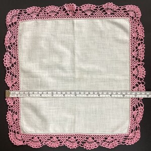 Vintage 3 Handkerchiefs Crochet Edge White Cotton Delicate Hankies - Etsy