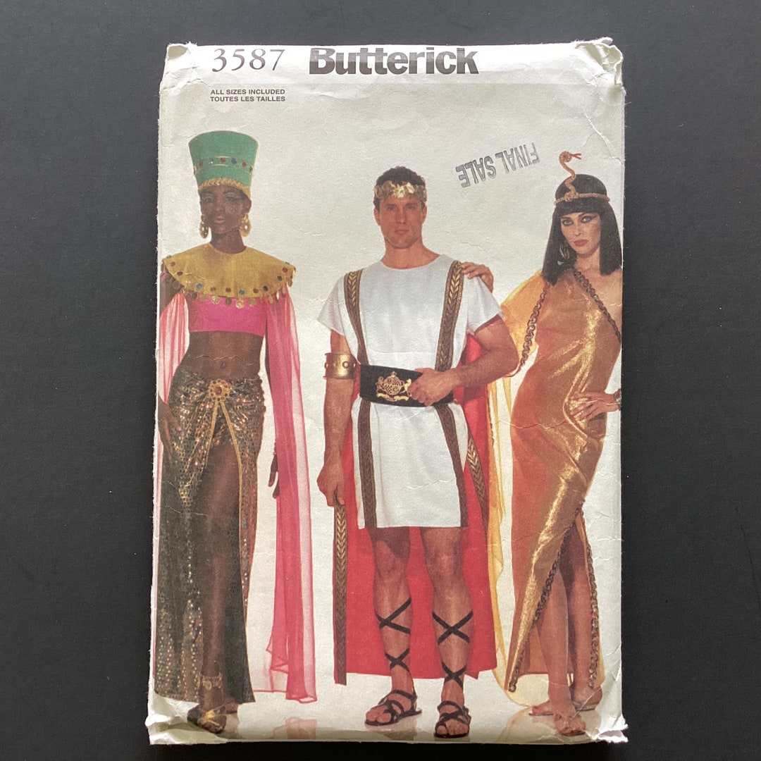 Butterick Costumes Roman Egyptian Cleopatra Adult Uncut 3587 Pattern ...