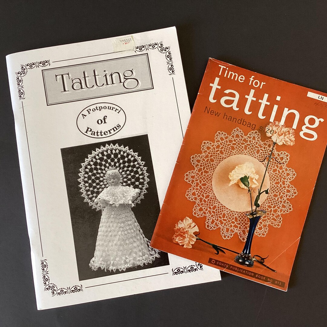 Tatting Pattern Books, 2 Vintage Potpourri of Patterns, Barbara Foster ...