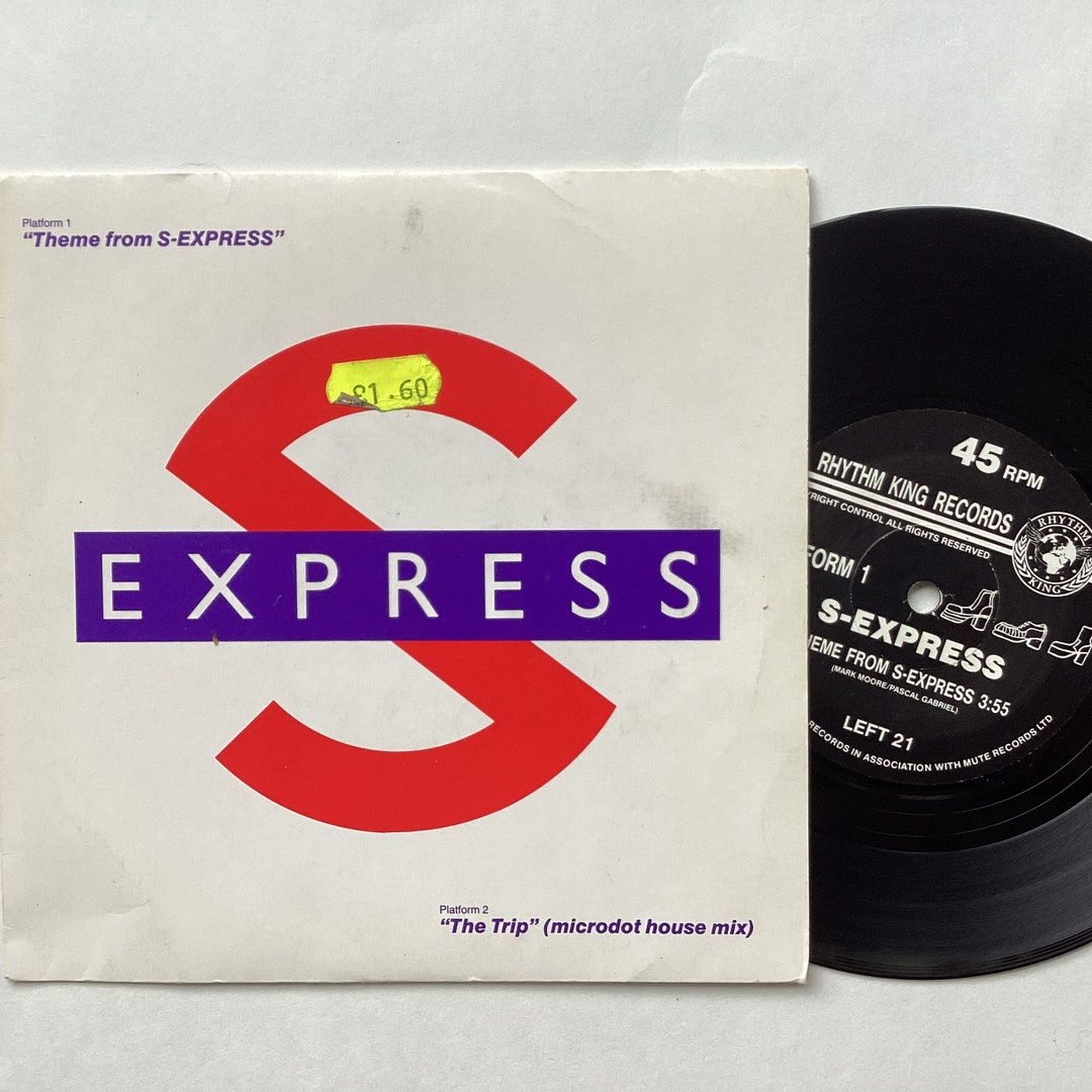 S-express Theme, 45rpm Vinyl, Rhythm King Records UK 7" Vintage 1988 ...