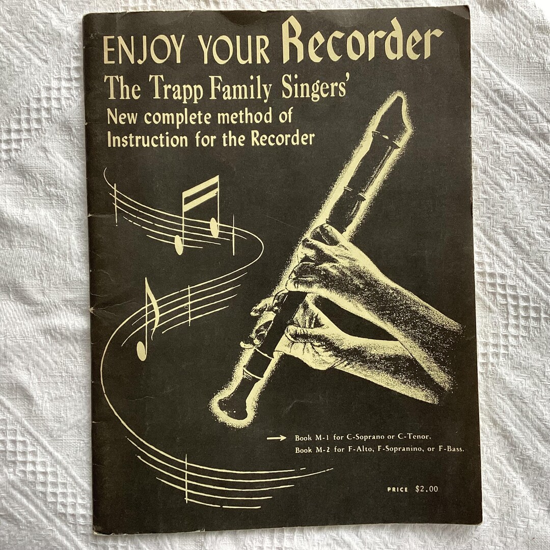 Trapp Family Singers Recorder Instruction Book, 1954 Vintage Music - Etsy