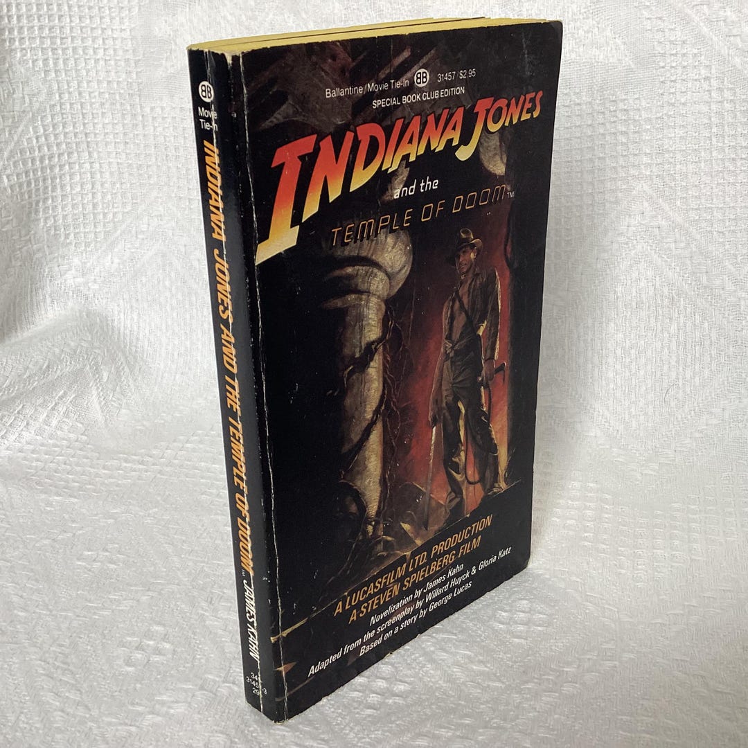 Indiana Jones & the Temple of Doom 1984 Ballantine Movie Tie in With ...