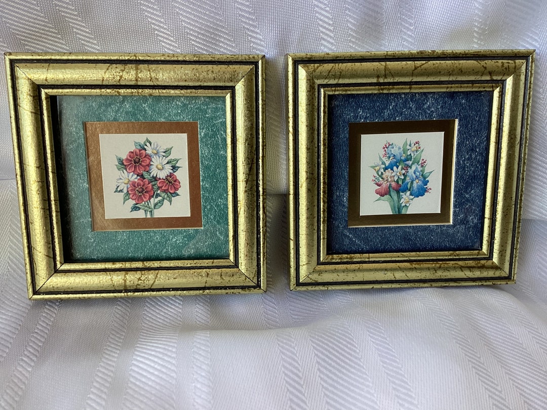 Pretty Petals 2 Mini Prints Kathy Seek Vintage Art 1992 Heartfelt ...