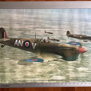 Supermarine Spitfire #417, Royal Canadian Air Force, Aviation Print ...