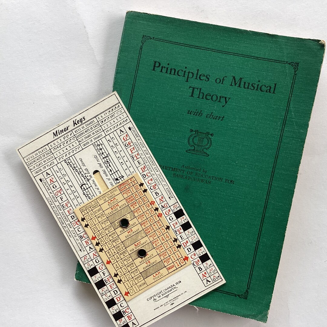 1946 Principles of Musical Theory Book With Chart by W Burianyk Dept of ...