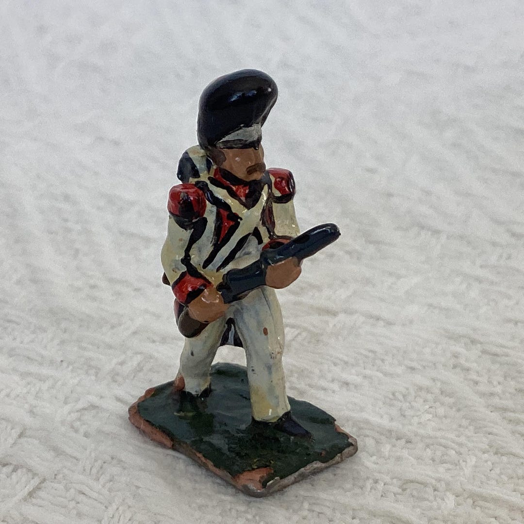 Vintage Lead Soldier Toy Model, French Grenadier Uniform (1.25" Tall ...