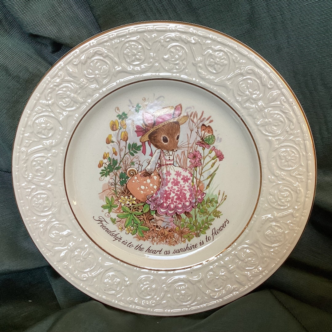 Vintage Mouse Friendship Plate Crown Devon England 1970s Collectible - Etsy