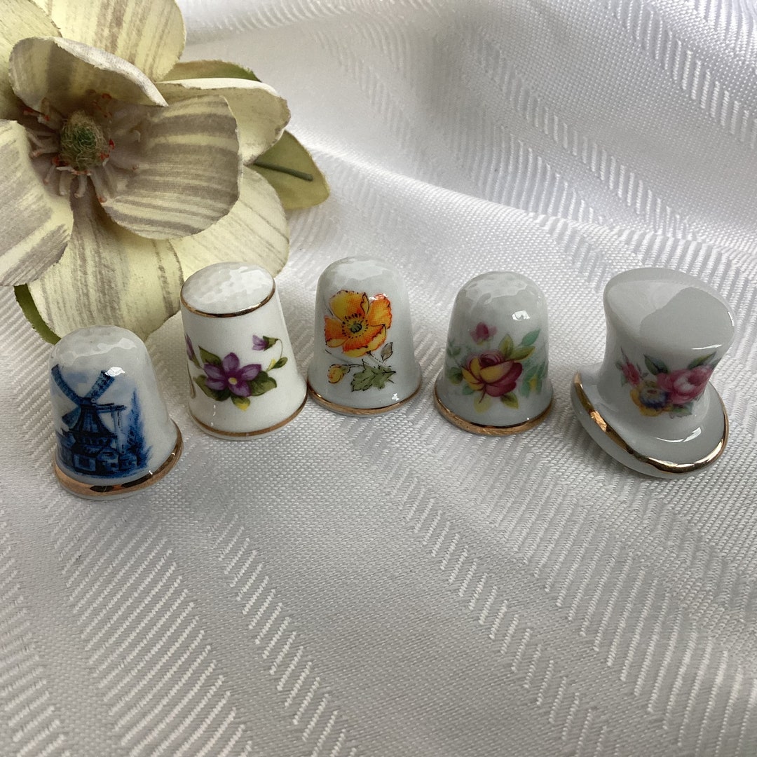 Vintage Thimbles You Choose, Made in Japan Ceramic 1970s 1980s Windmill ...