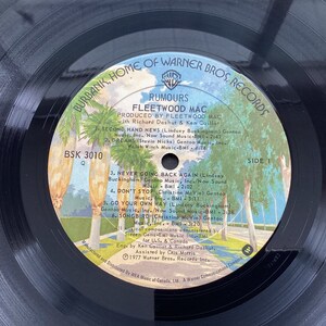 Fleetwood Mac Rumours Textured Cover Vinyl LP Album Warner Bros 1977 Canada Vintage Record BSK ...