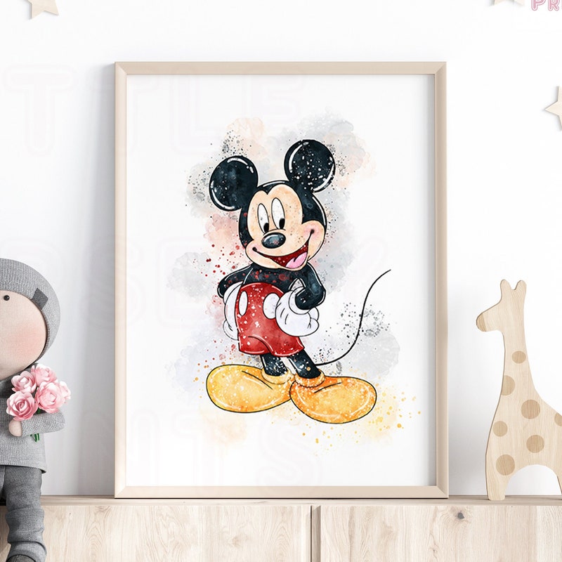 Mickey Mouse Art - Etsy