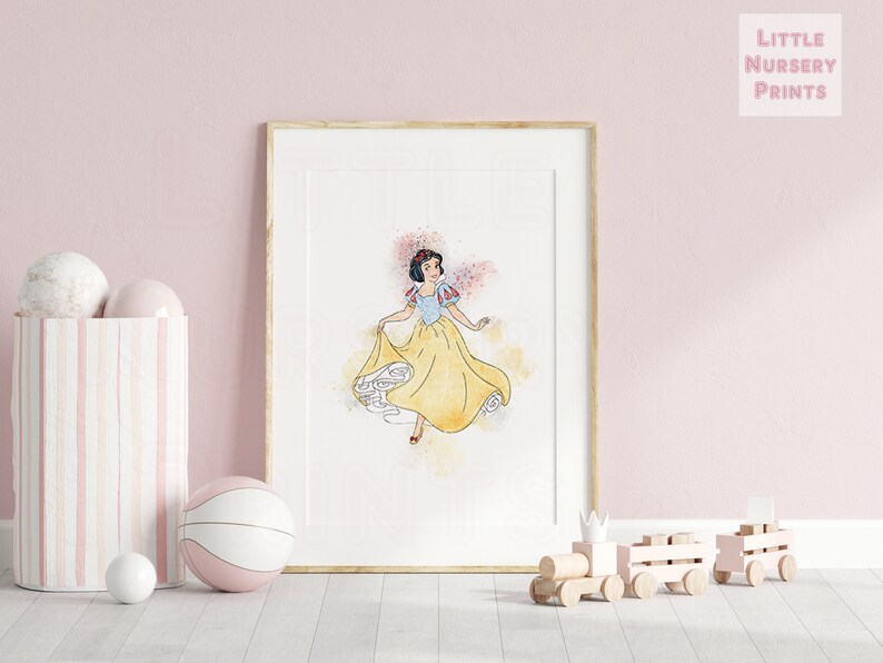 Princess Wall Art Princess Nursery Princess Room Decor - Etsy