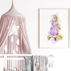 Rapunzel Poster, Tangled Poster, Rapunzel Nursery Prints, Rapunzel ...