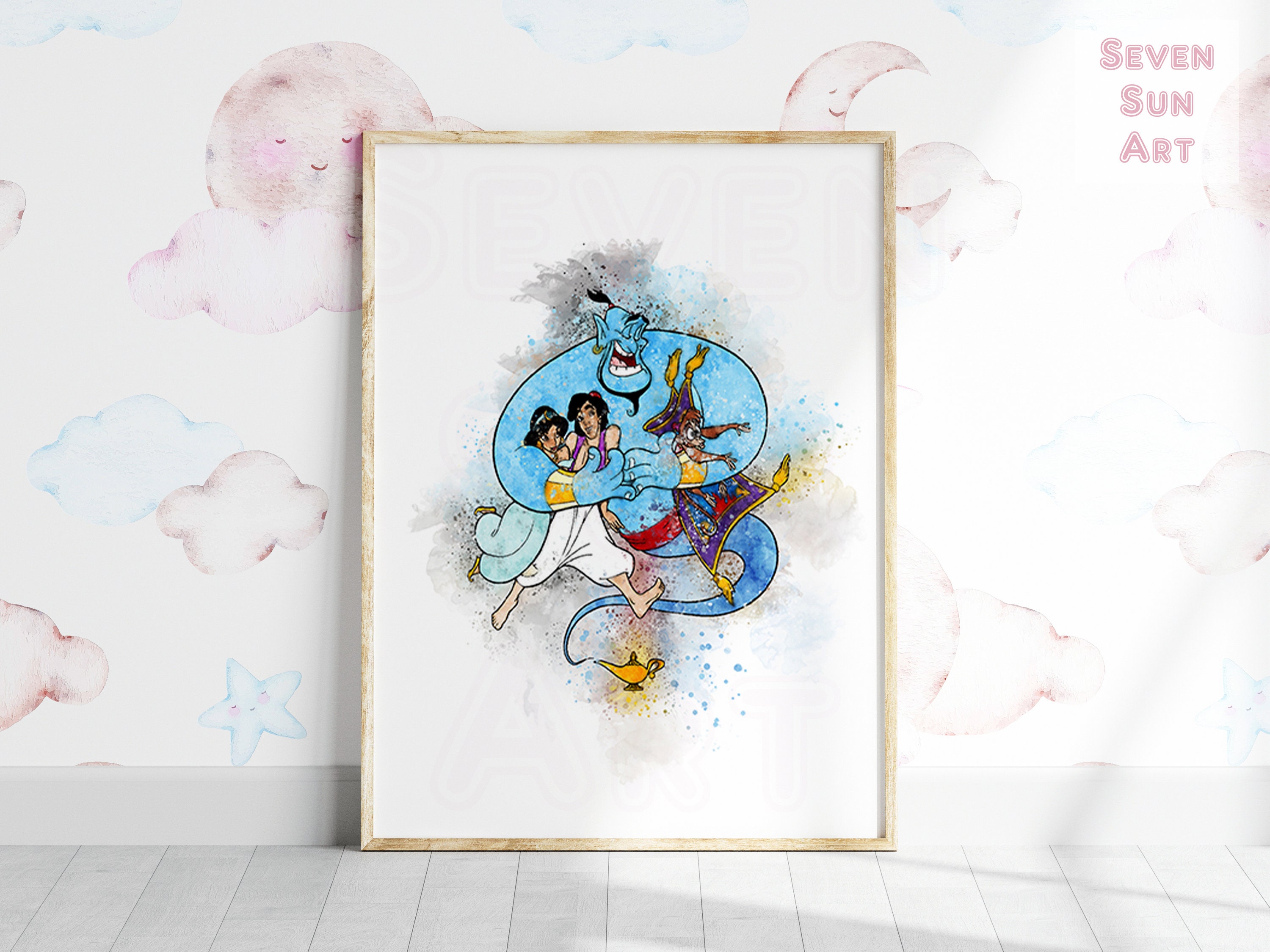 Aladdin Nursery Aladdin Aladdin Poster Aladdin Printable - Etsy